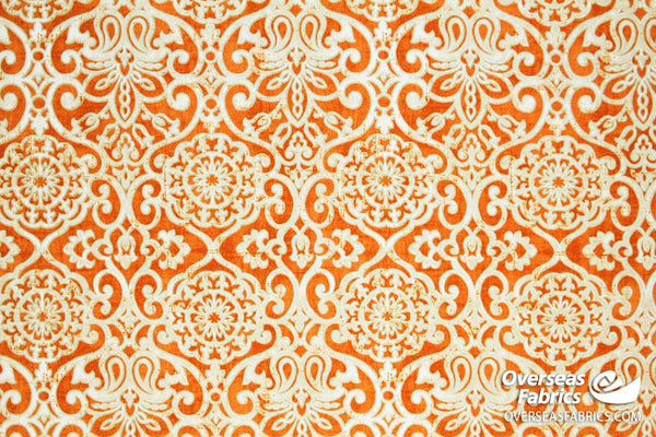 Bryant Outdoor Fabric 54" - Miranda, Mango – Overseas Fabrics